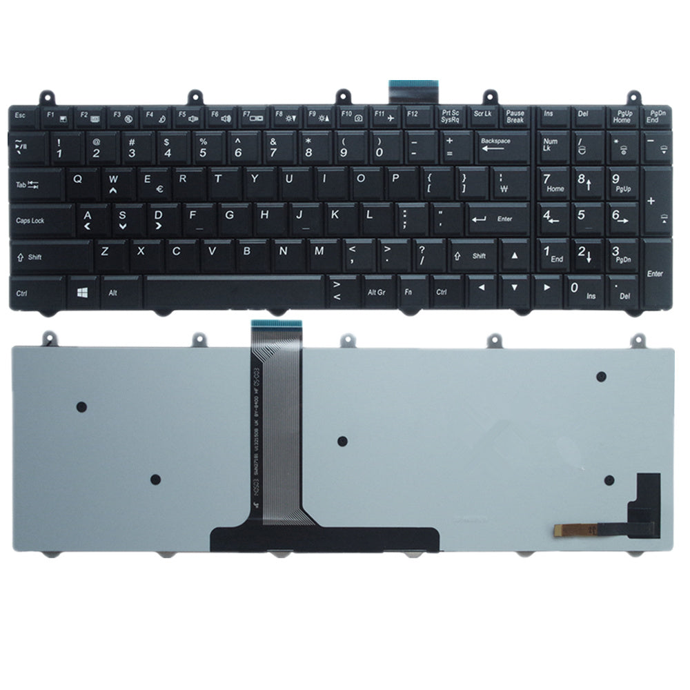 Laptop Keyboard For CLEVO P157 P157SM P157SM-A Colour black With Backl